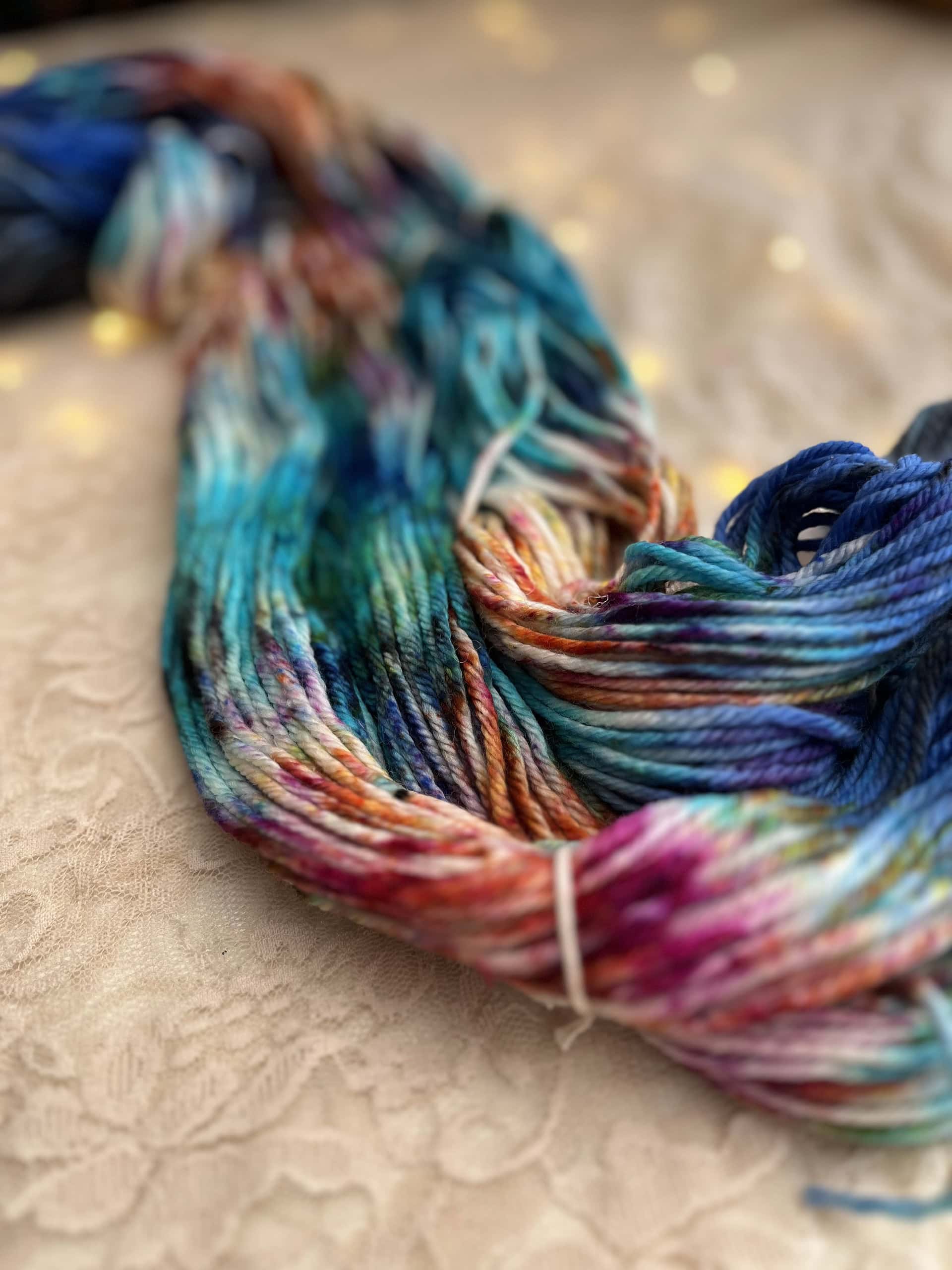 Chunky Handspun Art Yarn - Rooted Fibres