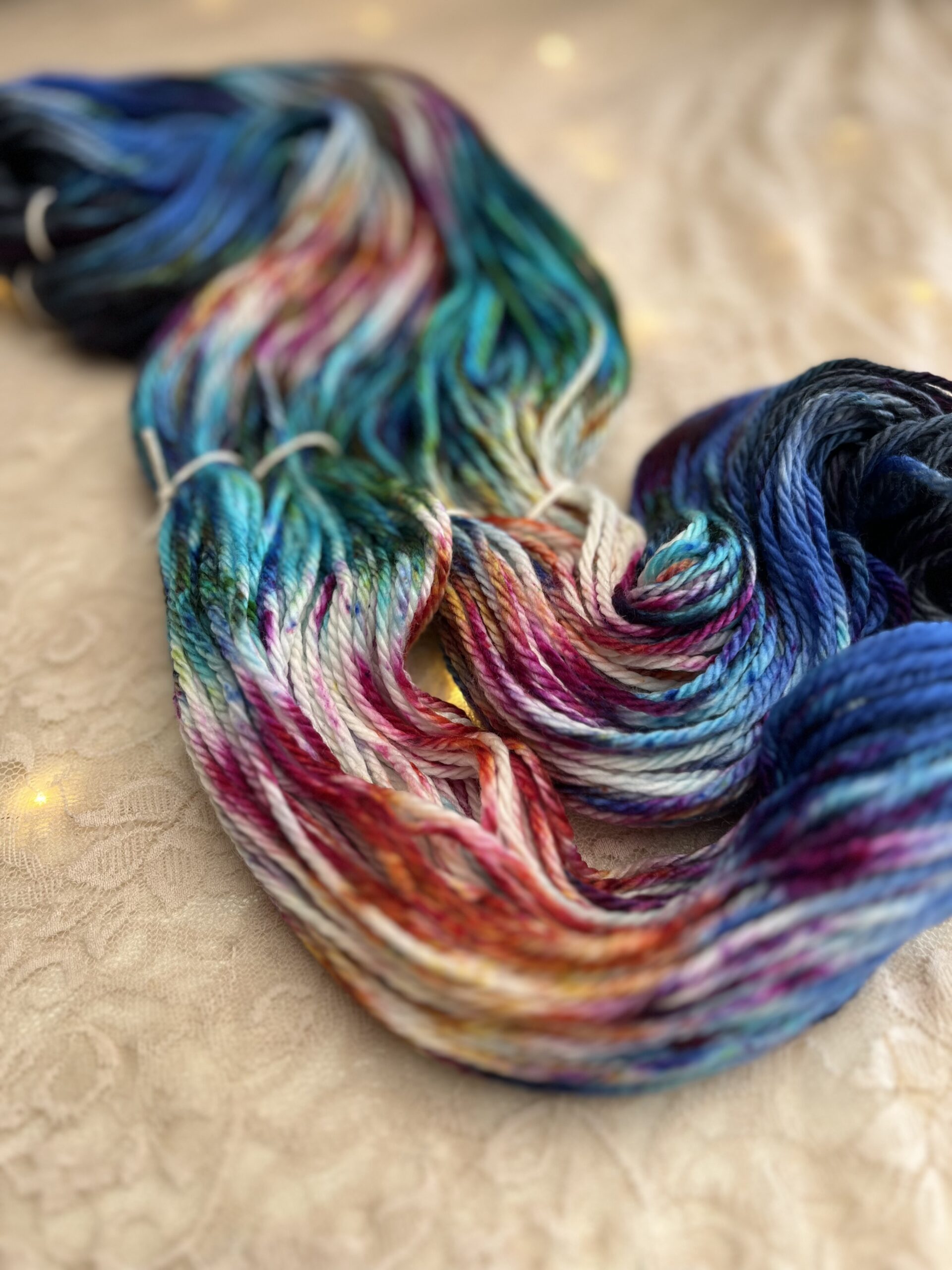 Chunky Handspun Art Yarn - Rooted Fibres