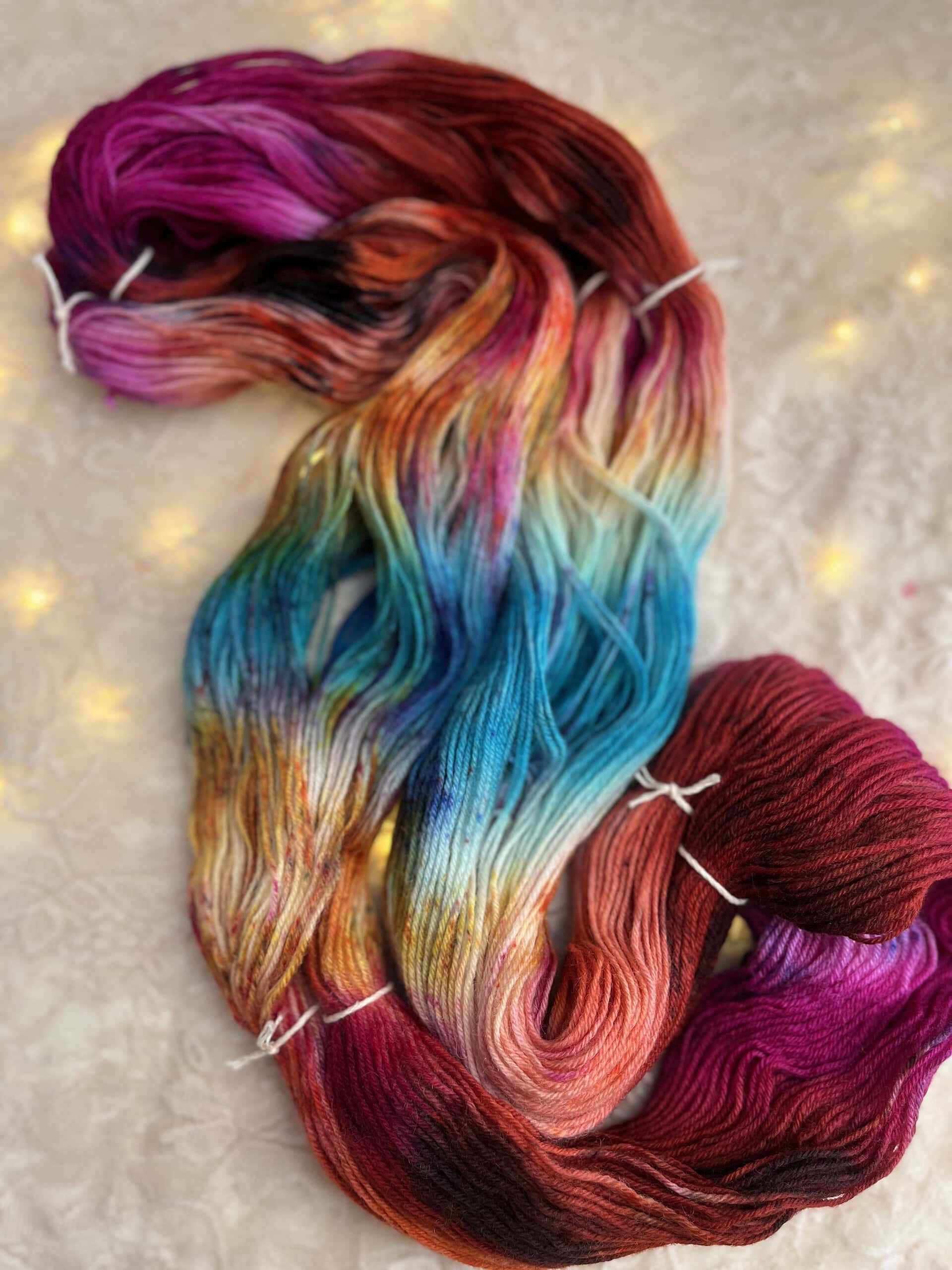 Chunky Handspun Art Yarn - Rooted Fibres