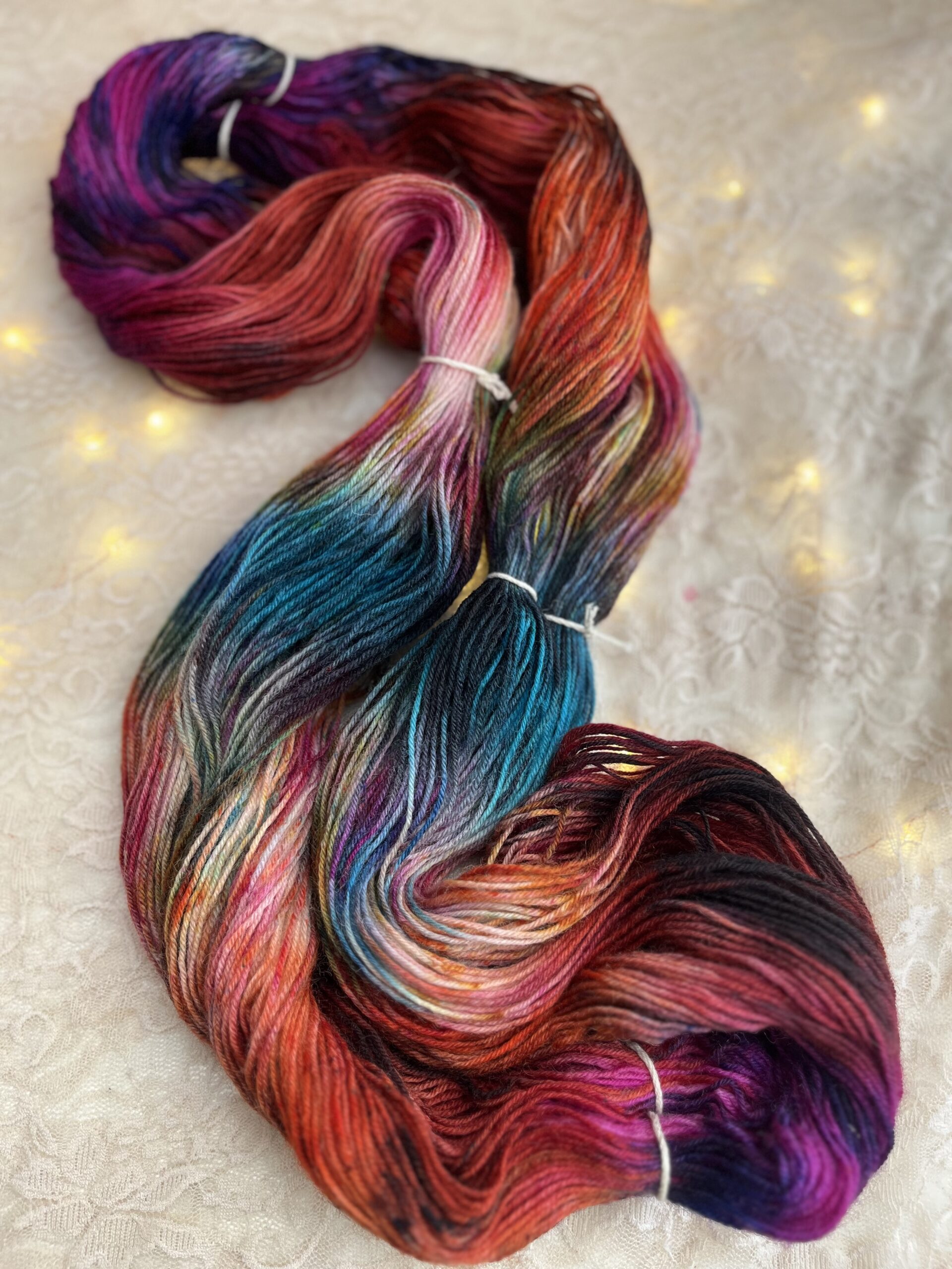 Chunky Handspun Art Yarn - Rooted Fibres