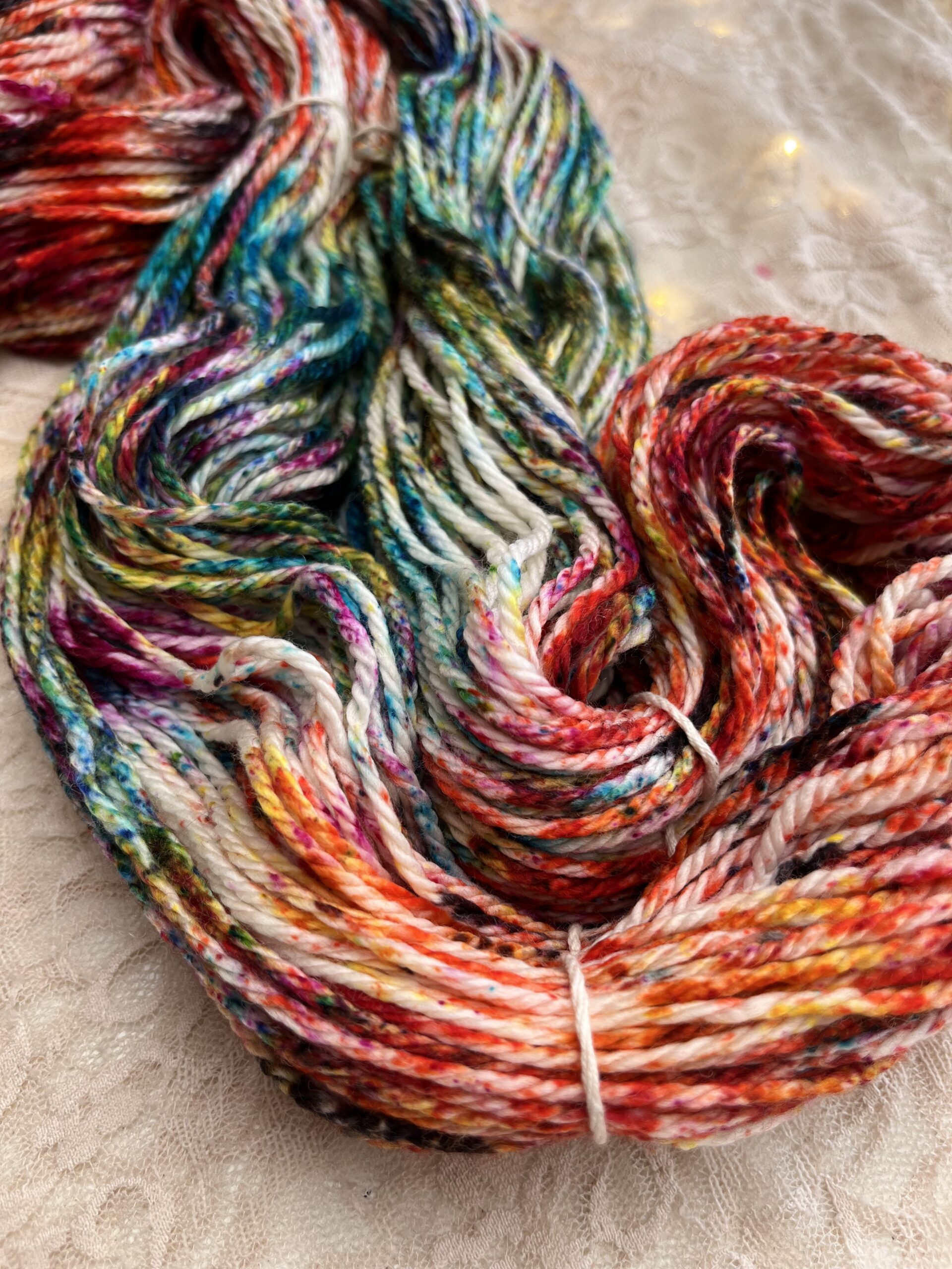 Chunky Handspun Art Yarn - Rooted Fibres