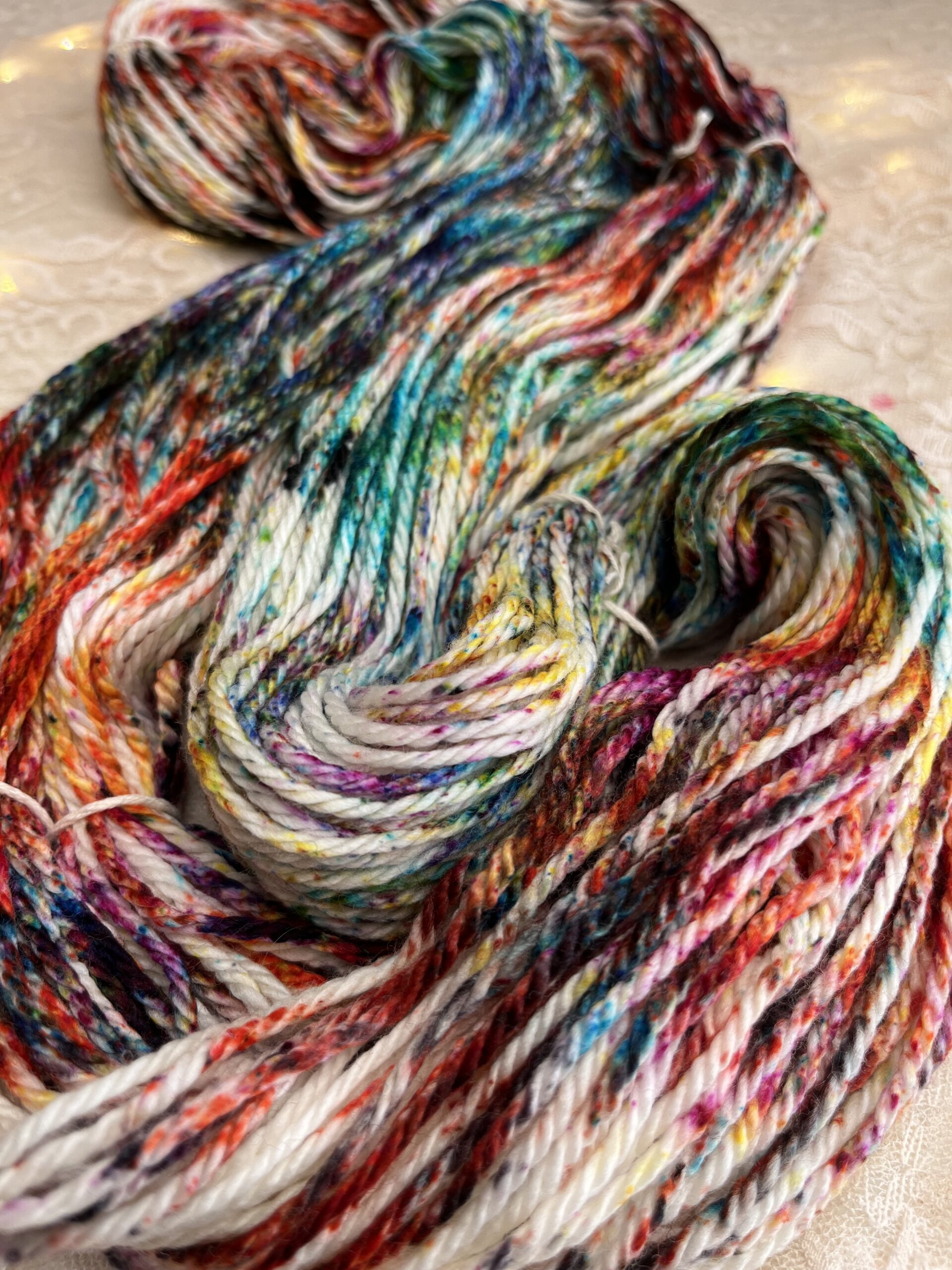 Chunky Handspun Art Yarn - Rooted Fibres