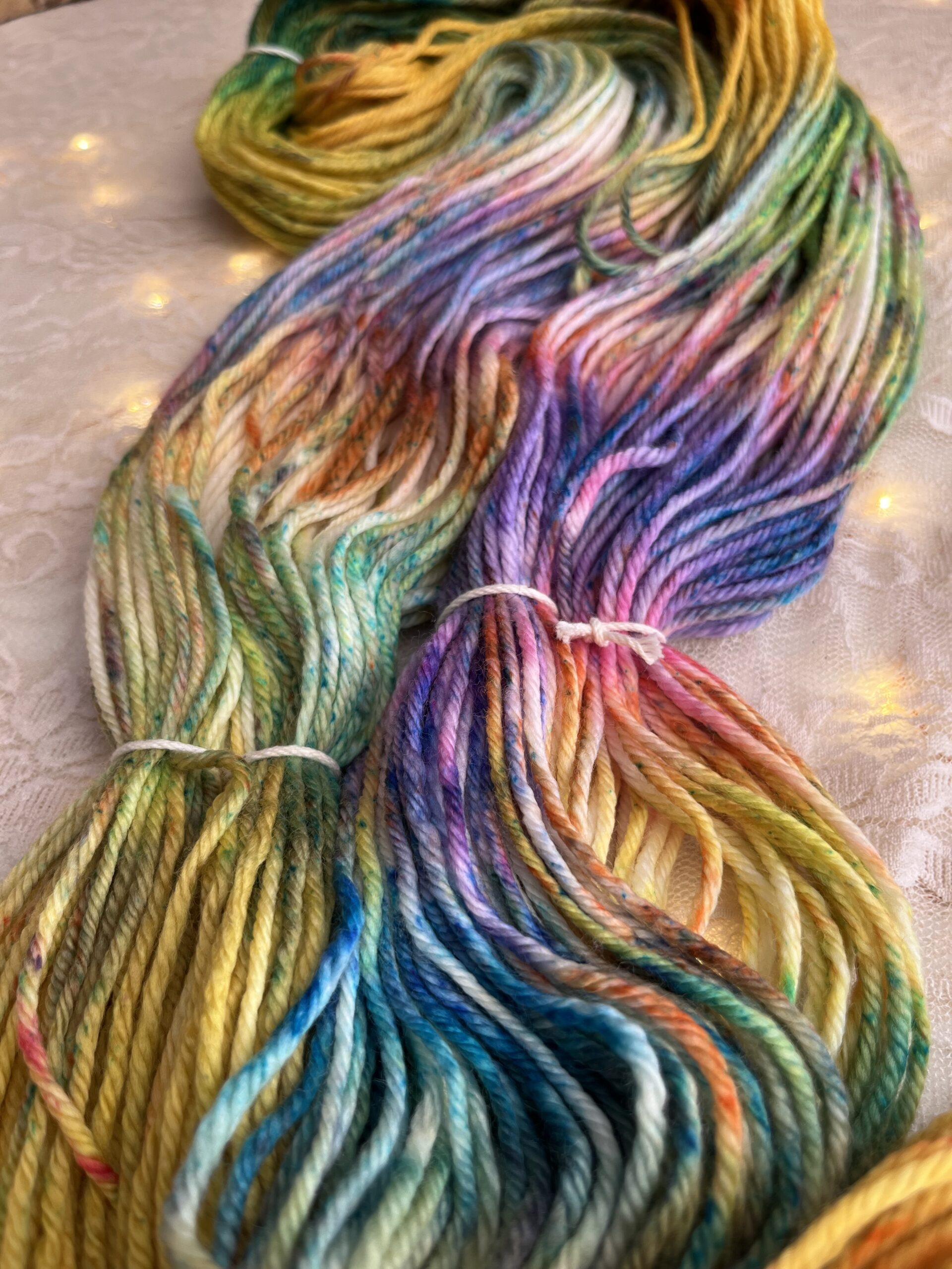 Chunky Handspun Art Yarn - Rooted Fibres